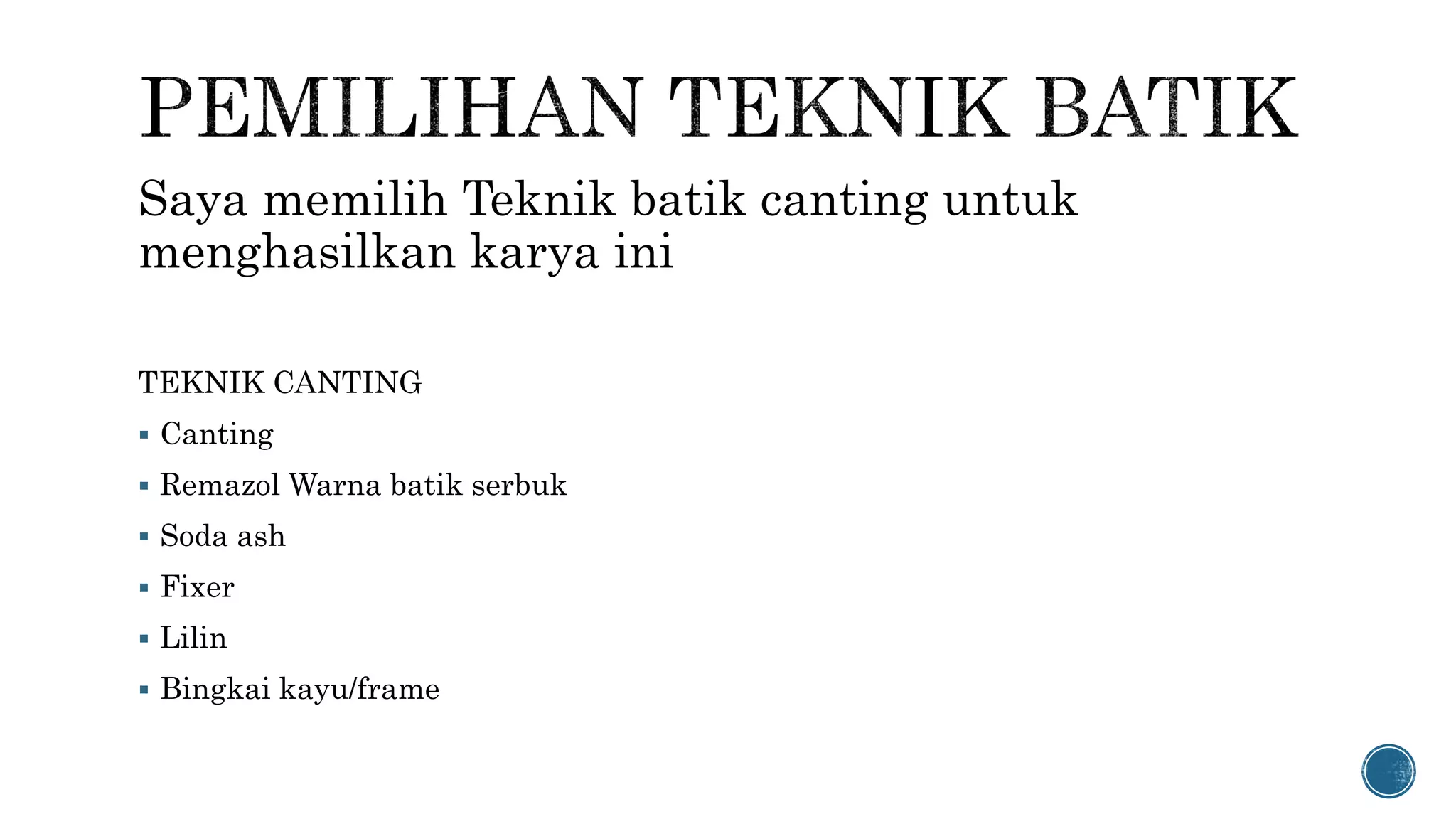 Panduan tugasan krsv batik SPM 2021 | PPT