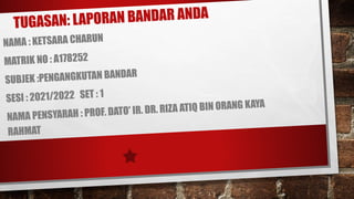 Tugasan laporan bandar anda | PPTX
