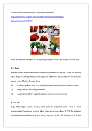 Laporan projek Kitar Semula | PDF