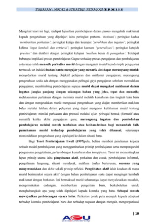 Tugasan model & strategi pedagogi epm233 (cikgu azman) | DOCX