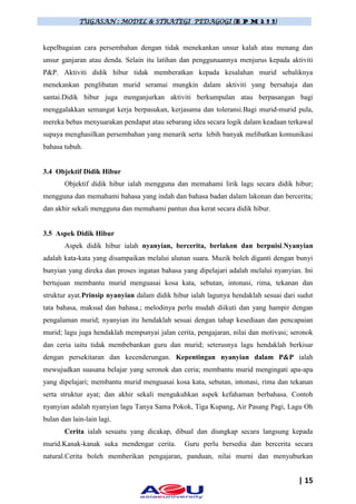 Tugasan model & strategi pedagogi epm233 (cikgu azman) | DOCX