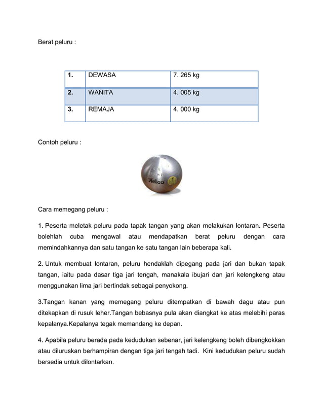 lontar peluru | DOCX