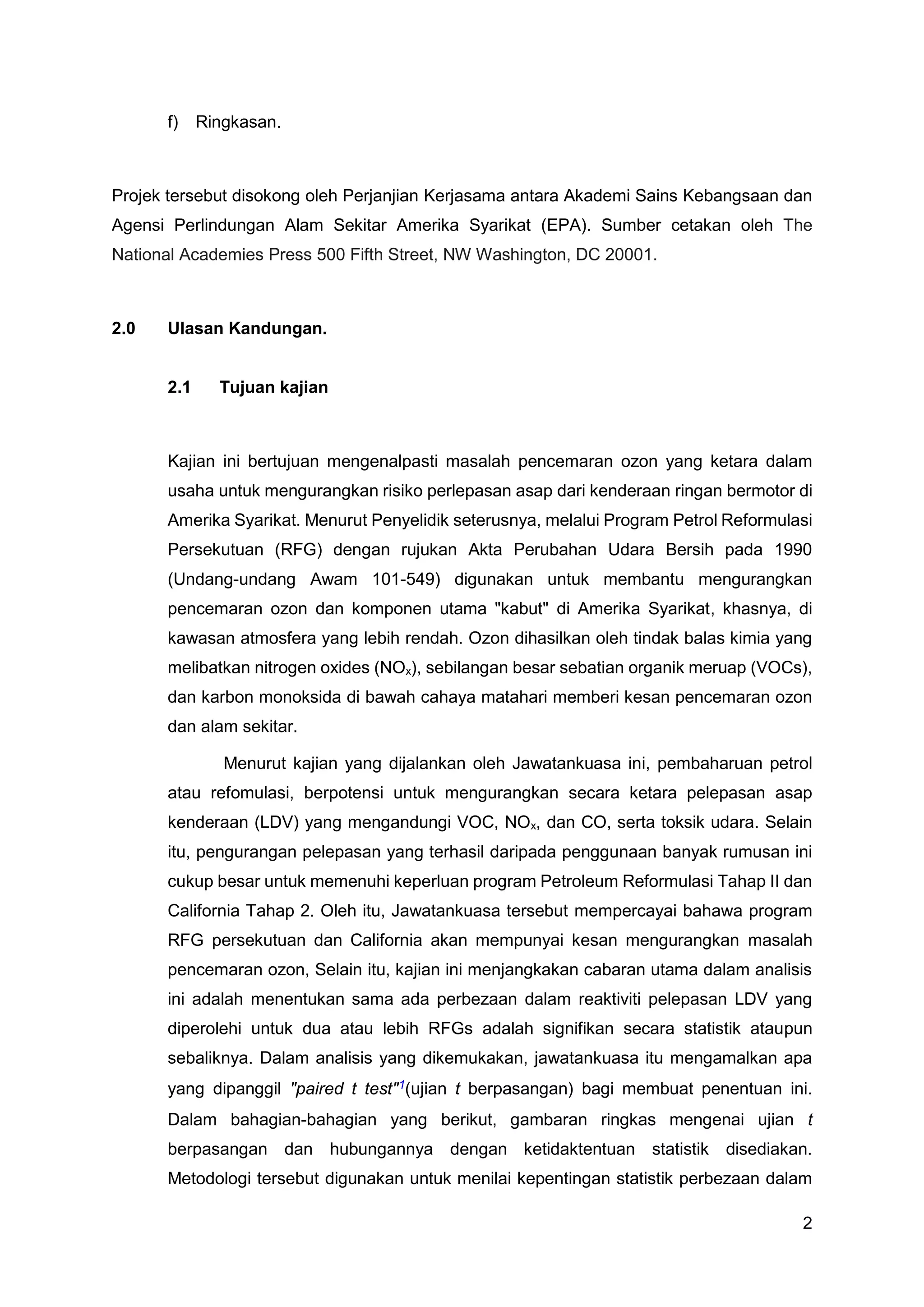 Ozone forming potential of reformulated gasoline | PDF