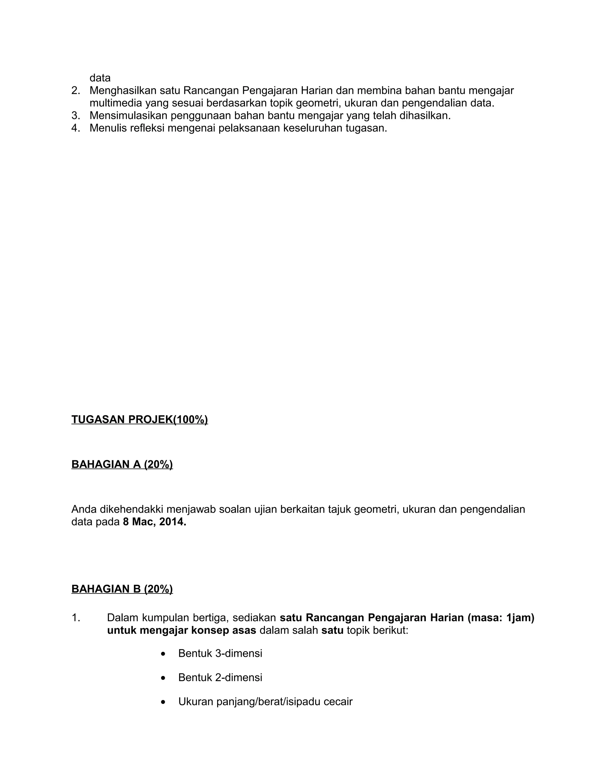 Tugasan projek | DOC