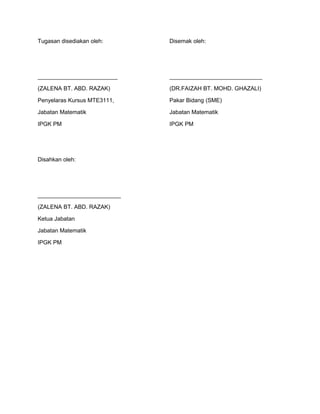 Tugasan projek | DOC