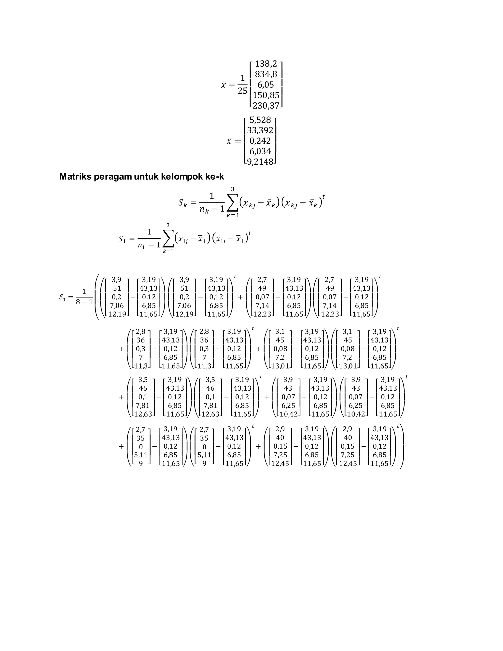 Analisis Diskriminan | DOCX