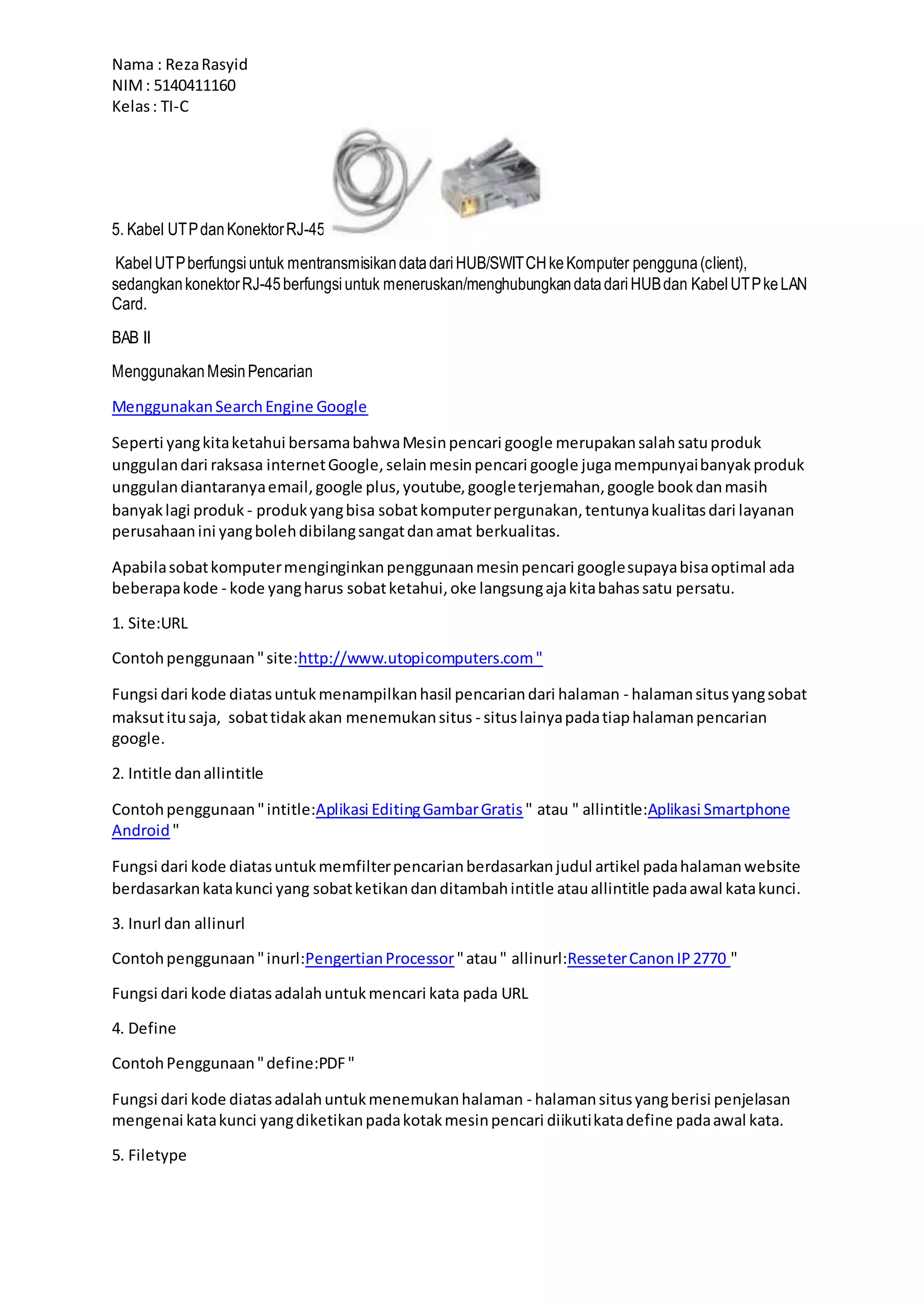 Artikel (Ringkasan Modul APTI II) | PDF