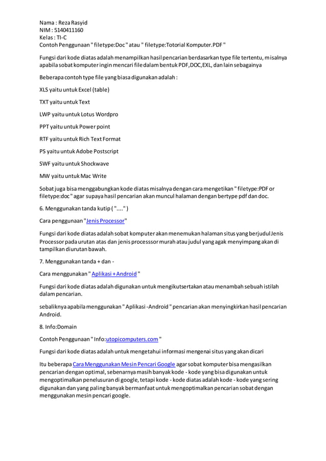 Artikel (Ringkasan Modul APTI II) | PDF