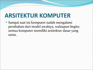 Tugas arsitektur komputer | PPT