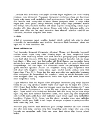 analisis bisnis internasional pada pt. astra internasional tbk | DOCX