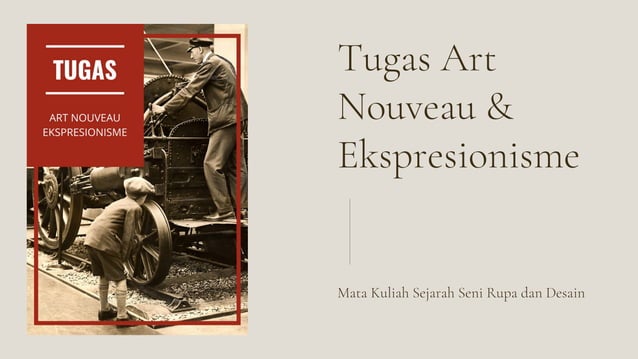 Tugas art nouveau zahrin | PPT