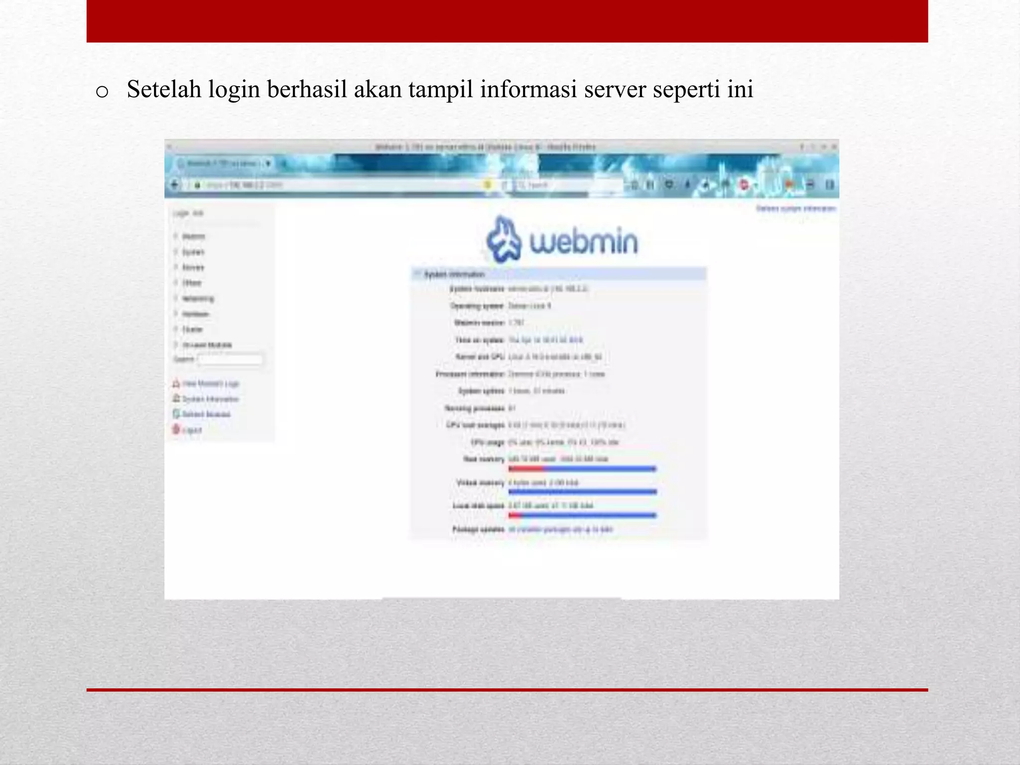 installasi webmin di archlinux | PPT