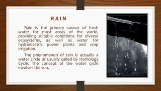 explanation text hidrology cycle (rain) | PPT