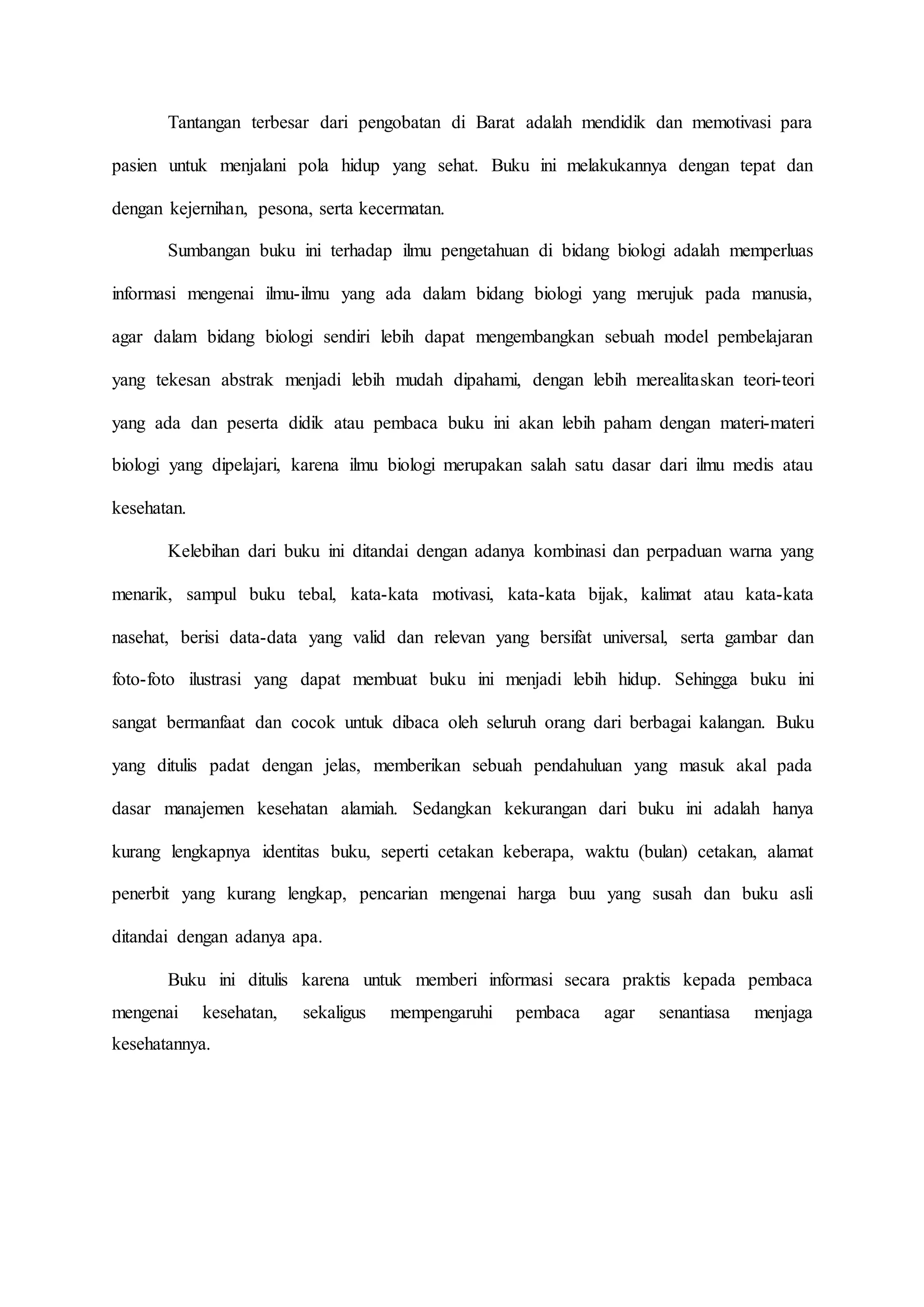 Contoh Resensi Buku | DOCX