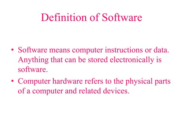 Bahasa Inggris Software and Hardware | PPTX