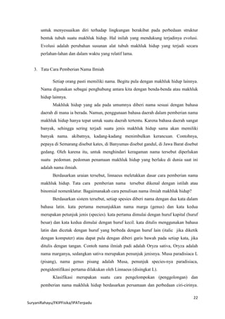 Tugas bahan ajar ipa terpadu model webbed | PDF