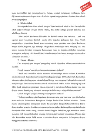 Struktur, Jenis dan Pengembangan Paragraf | PDF