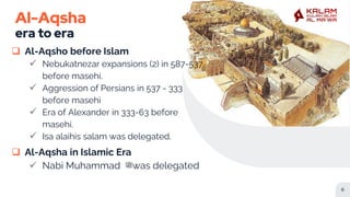 History of al aqsho palestine. english!! | PDF