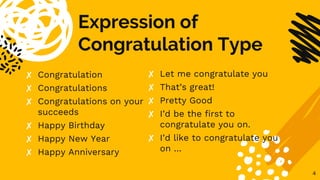Expressions of Congratulations | PPTX