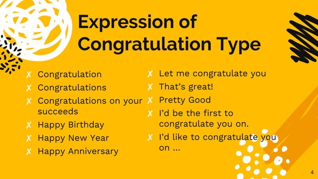 Expressions of Congratulations | PPT