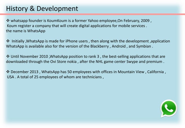 Whatsapp | PPTX | Email | Internet