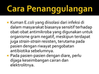 BAKTERI ESCHERIA COLI | PPTX