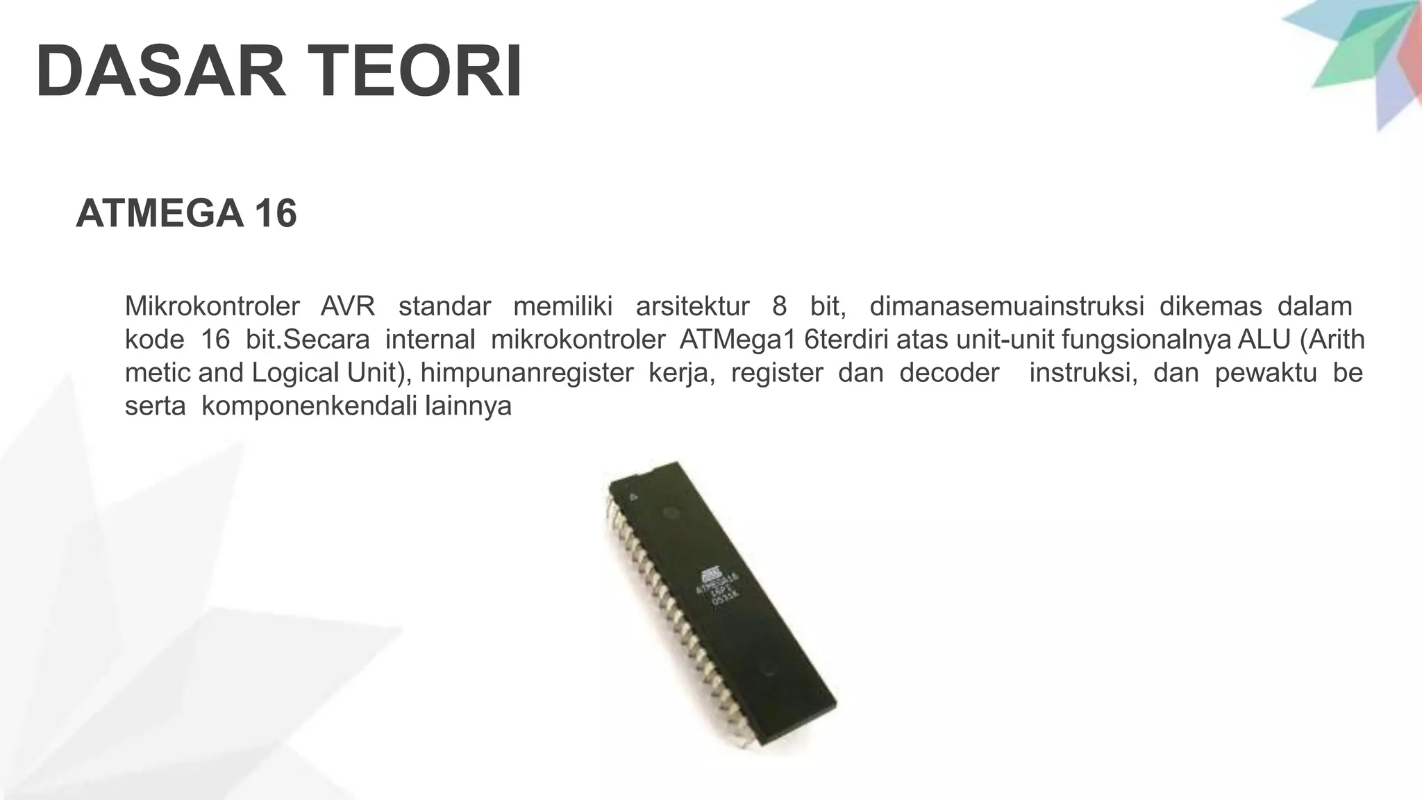 Traffic Light Miniature Menggunakan Microcontroller Atmega16 | PPTX