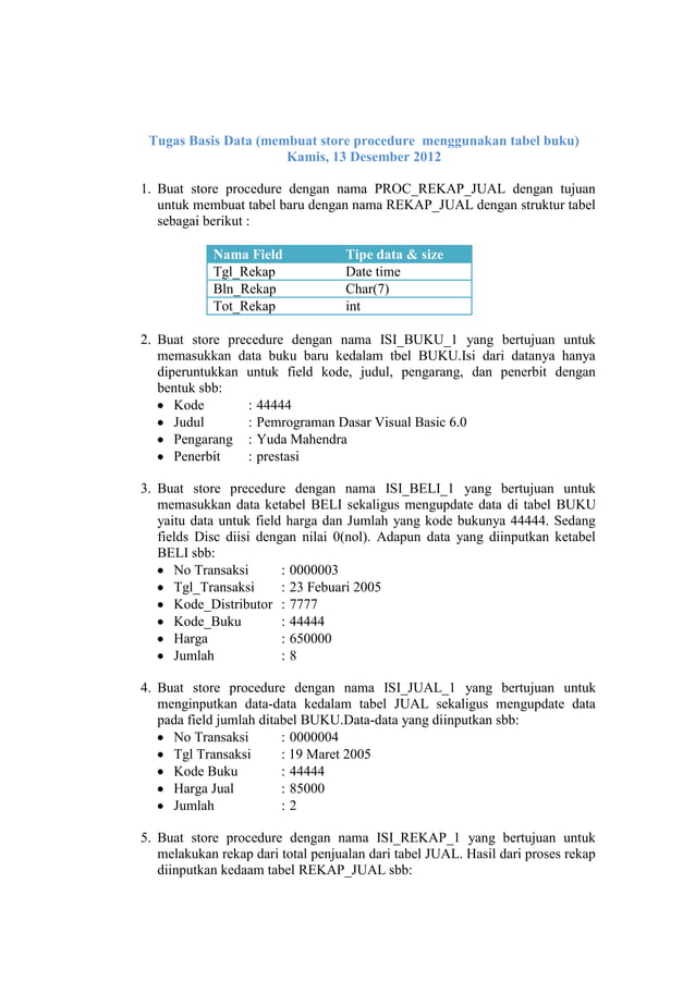 Tugas basis data1 | PDF