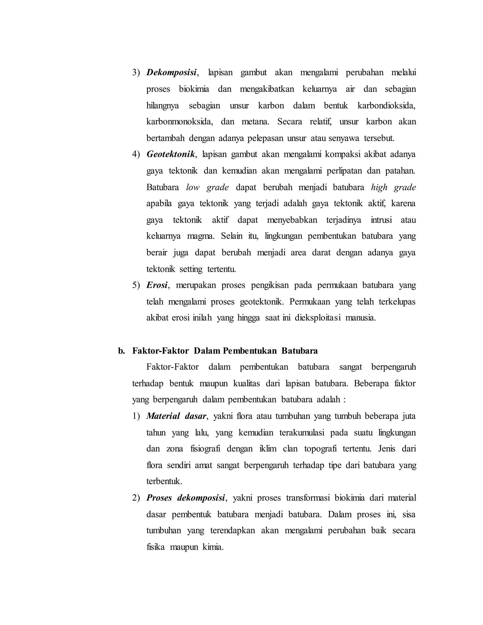 Tugas batubara ii lingkungan dan bentuk endapan batubara, kalsifikasi dan jenis batubara, dan ...