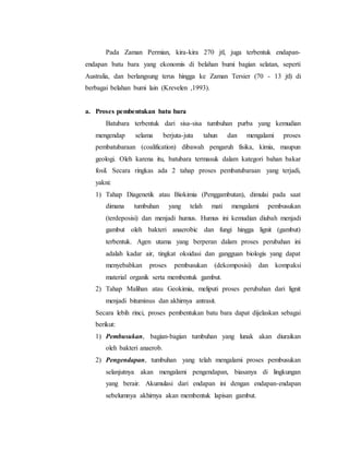 Tugas batubara ii lingkungan dan bentuk endapan batubara, kalsifikasi dan jenis batubara, dan ...