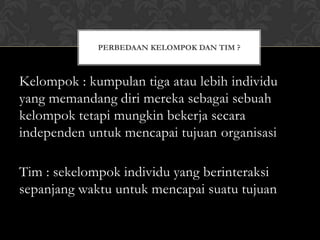 Tugas berkomunikasi dalam kelompok kecil dan tim | PPT