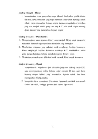 Analisis SWOT KFC Indonesia | DOCX