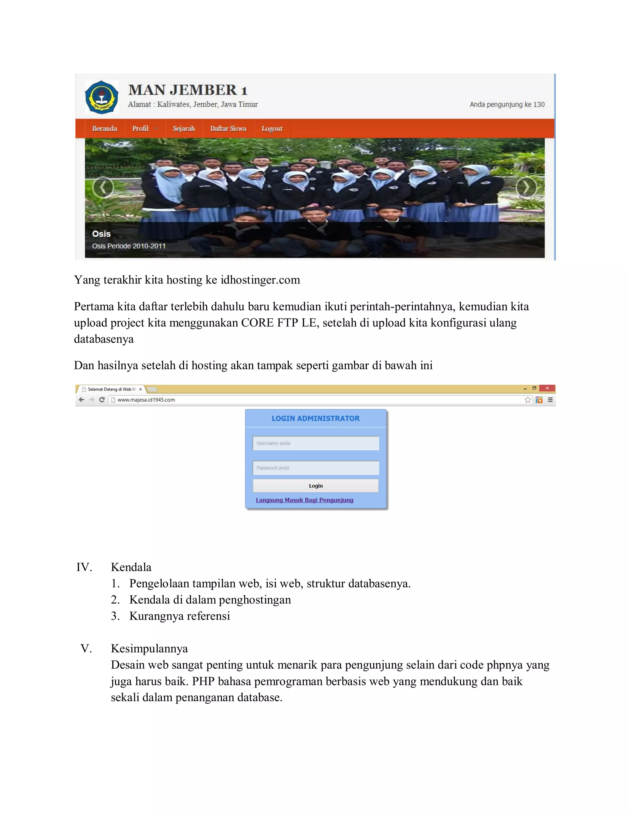 Tugas besar (pbw) web sekolah | PDF | Free Download