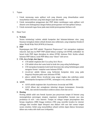 Tugas besar (pbw) web sekolah | PDF
