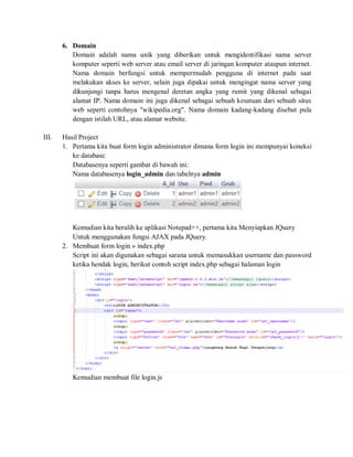 Tugas besar (pbw) web sekolah | PDF