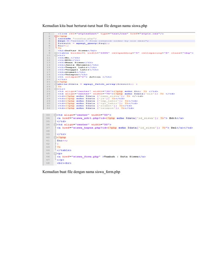 Tugas besar (pbw) web sekolah | PDF
