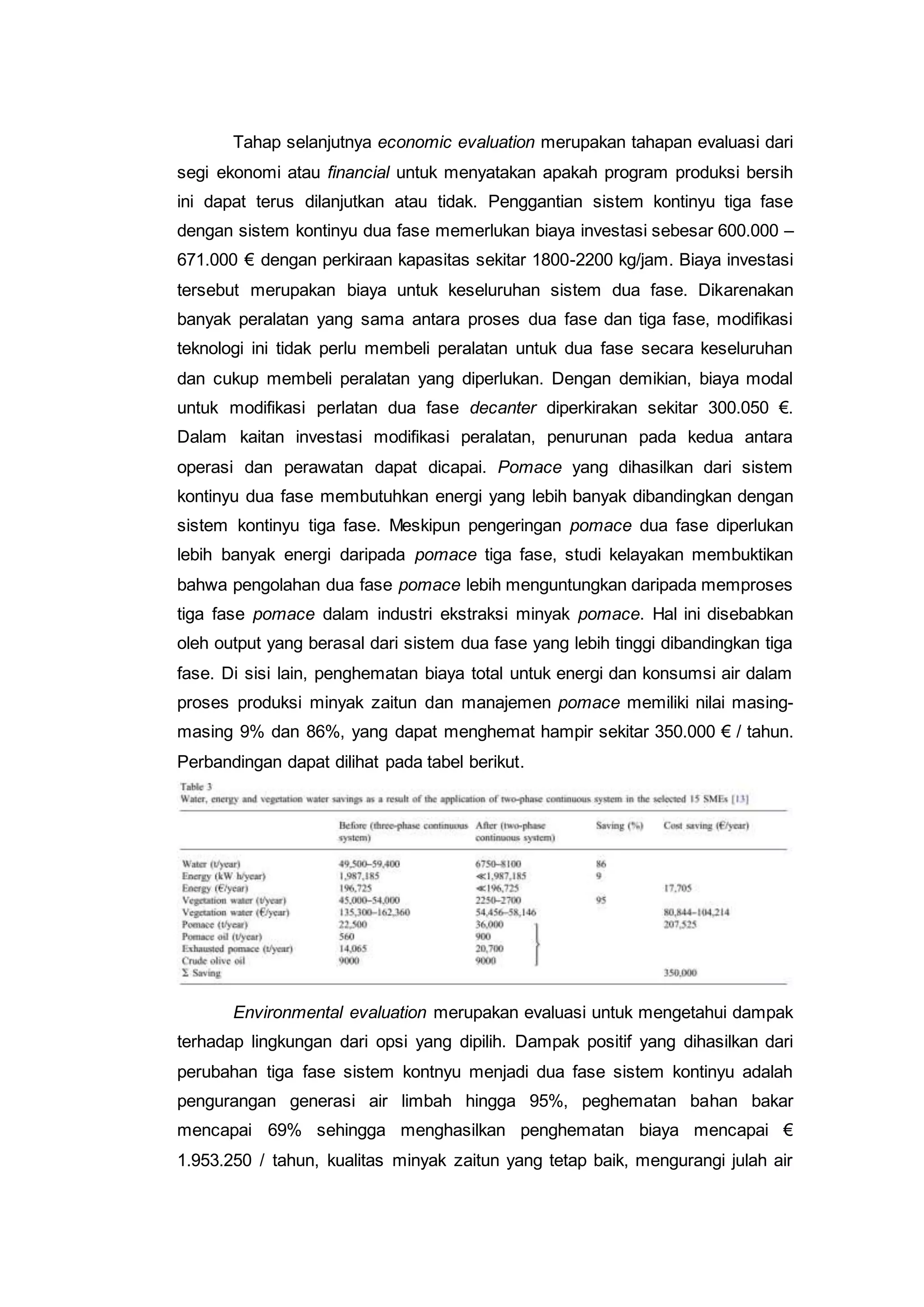 Cleaner Productio Assesment | DOCX