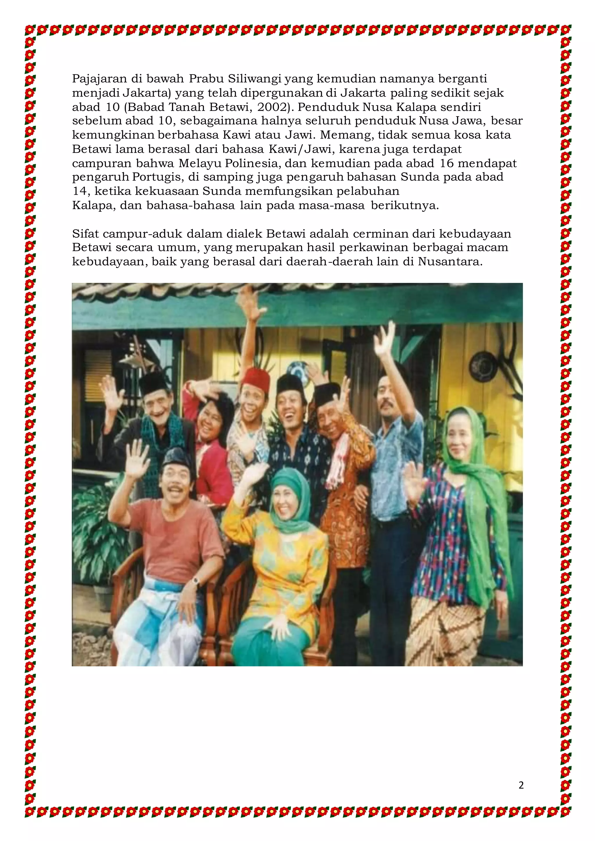 LINTAS WAKTU BUDAYA BETAWI | DOCX