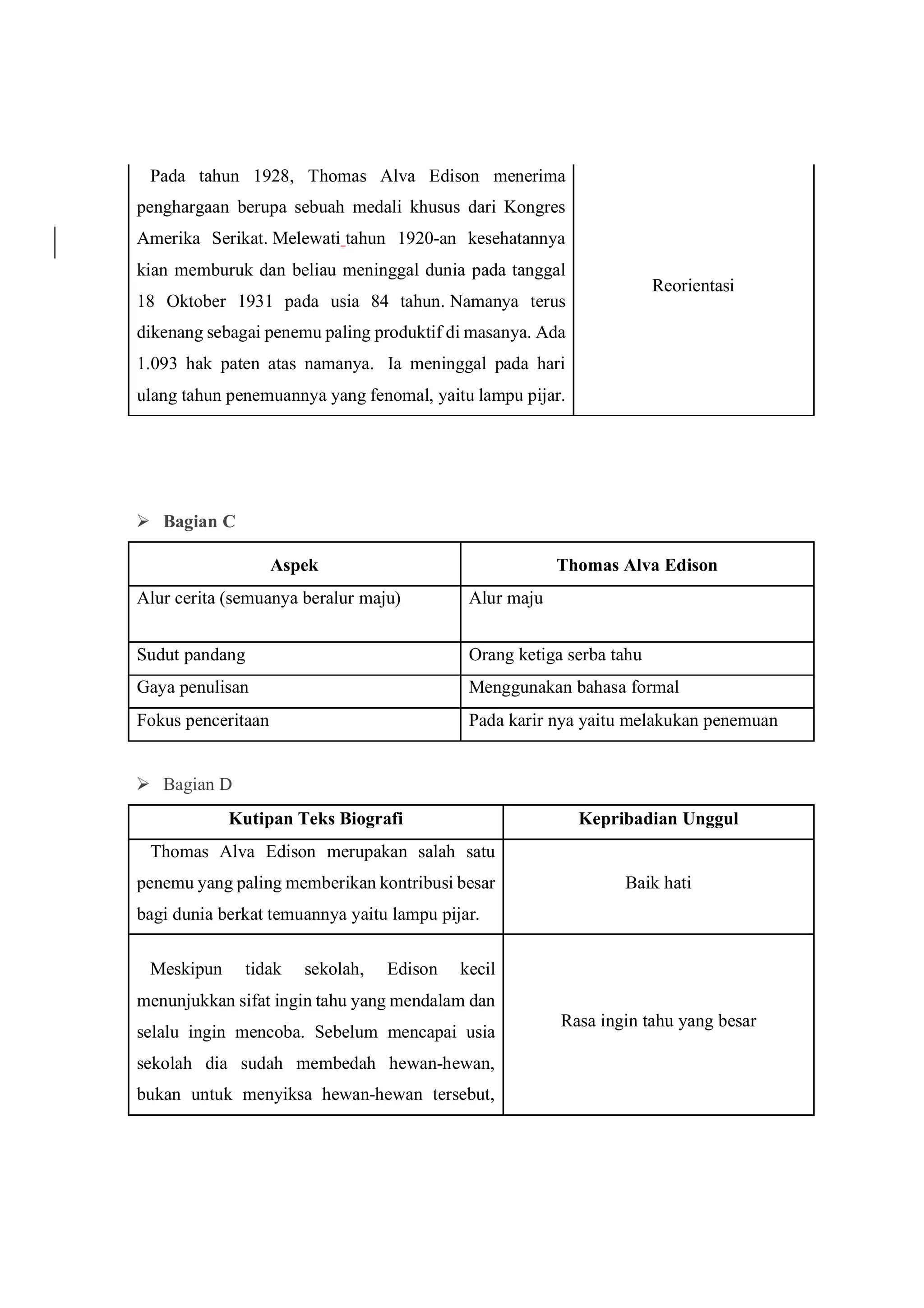 Tugas bi klas 10 | PDF
