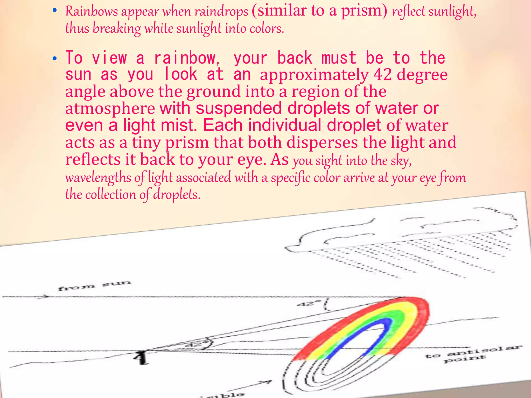 how rainbow formed | PPT