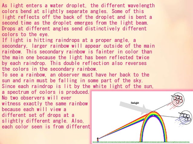 how rainbow formed | PPTX