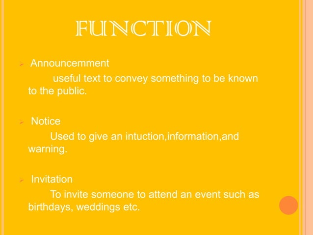 Bahasa Inggris, message and function | PPT