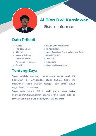Tugas Biodata Diri(2212500728).pdf nnnnn | PDF