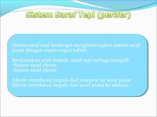 sistem saraf | PPT