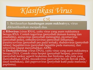 Tugas biologi virus | PPT