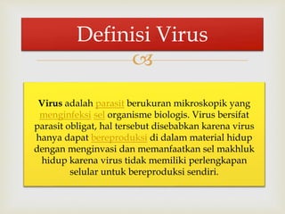 Tugas biologi virus | PPT