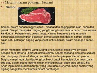 tugas boga dasar cara mengolah daging sapi | PPTX