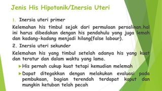 DISTOSIA KELAINAN TENAGA(HIS) | PPTX