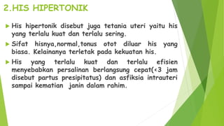 DISTOSIA KELAINAN TENAGA(HIS) | PPTX