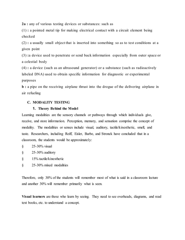 Language Testing Cloze Prosedure Probes And Modality Test Pdf Free Download